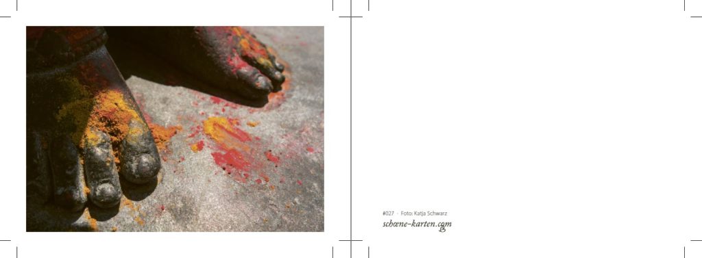 Fotopostkarte Garudas Feet – schoene-karten.com