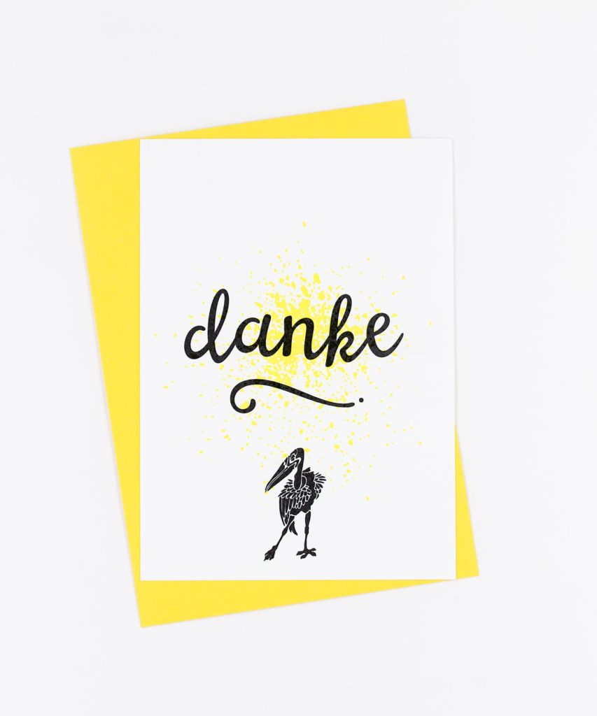 Postkarte Birds · Danke – schoene-karten.com
